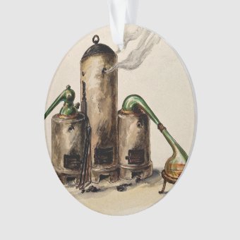 Boiling & Condensation Alchemy Tools Ornament | Zazzle