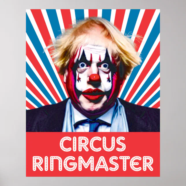 Bojo the Clown Tory Circus Ringmaster Poster | Zazzle