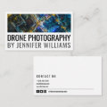 Bold Aerial Drone Photography Business Card | Zazzle