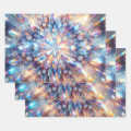 Bold and Bright Holographic Crystal Wrapping Paper Sheets | Zazzle