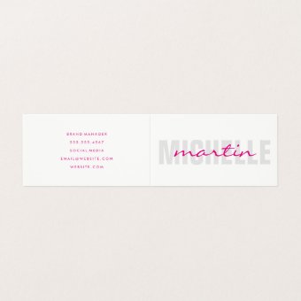 Bold and Cursive Text Business Card | Zazzle
