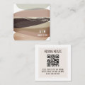 Bold and Edgy Dark Brown Wedding QR Code Enclosure Card | Zazzle