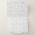 Bold Black White Floral Design File Folders | Zazzle