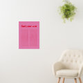 Bold Bright Pink Red Modern Wedding Seating Chart Foam Board | Zazzle