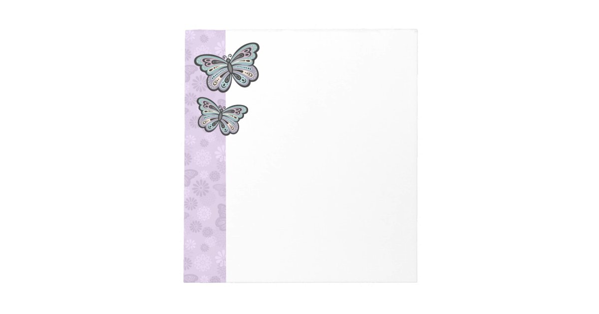 Bold Butterfly notepad | Zazzle