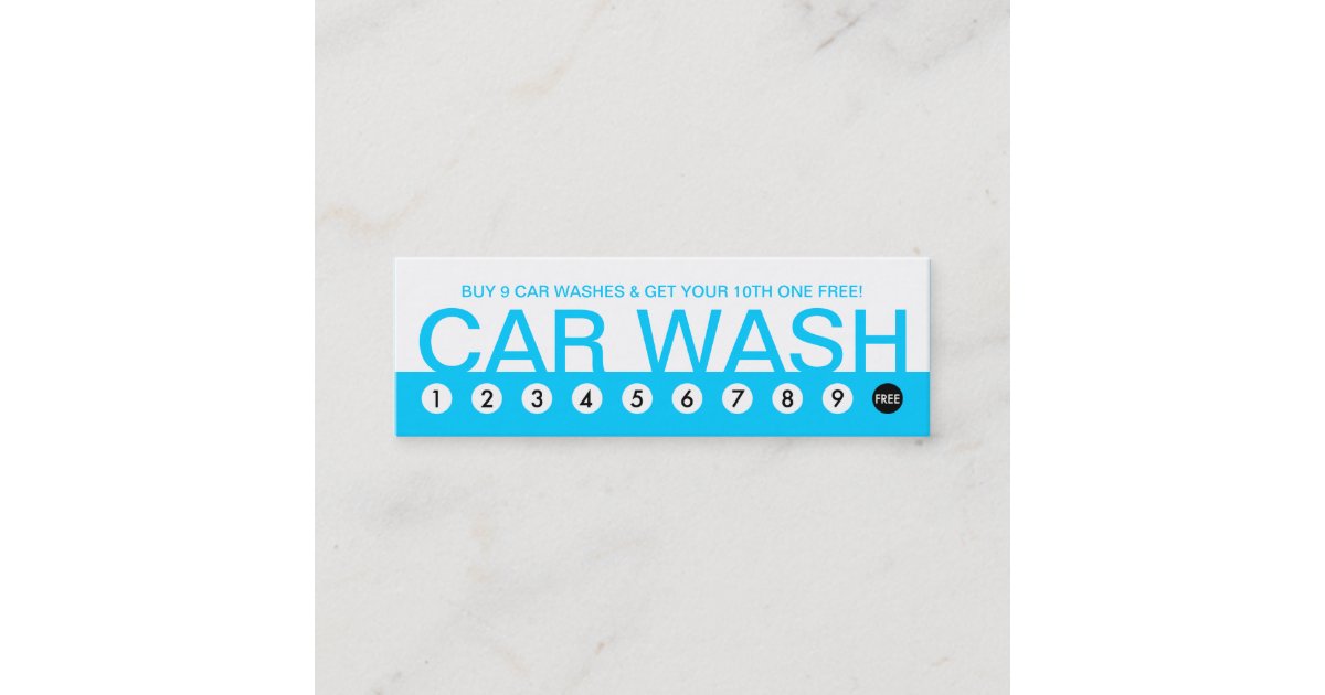 bold CAR WASH customer loyalty | Zazzle