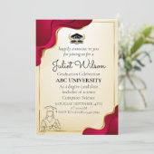 Bold college graduation stylish commencement invitation | Zazzle