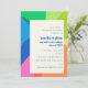 Bold Colorful Abstract Rainbow Graduation Party Invitation | Zazzle