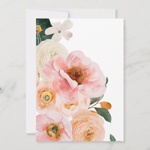 Bold Colorful Floral | Traditional Wedding Invitation | Zazzle