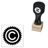 BOLD Copyright Symbol Badge Seal Rubber Stamp | Zazzle