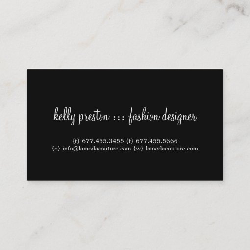 Bold Designer Business Card | Zazzle