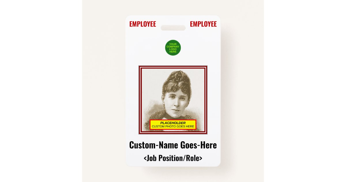 Bold "EMPLOYEE" Badge | Zazzle
