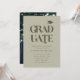 Bold Graduate Graduation Party Photo Sage Invitation | Zazzle