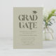 Bold Graduate Graduation Party Photo Sage Invitation | Zazzle