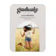 Bold Graduate Neutral Gray Photo Grad Announcement Magnet | Zazzle