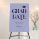 Bold Graduate Purple Grad Party Welcome Sign | Zazzle