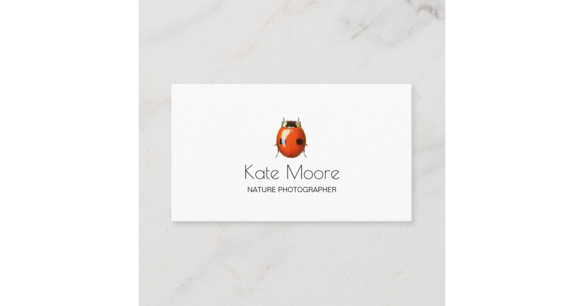 Bold Ladybug Insect Business Card | Zazzle