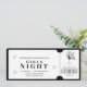 Bold Minimalist Girls Night Voucher Invitation | Zazzle