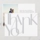 Bold Minimalist Photo light Gray Thank You Card | Zazzle