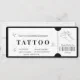 Bold Minimalist Tattoo Voucher invite | Zazzle