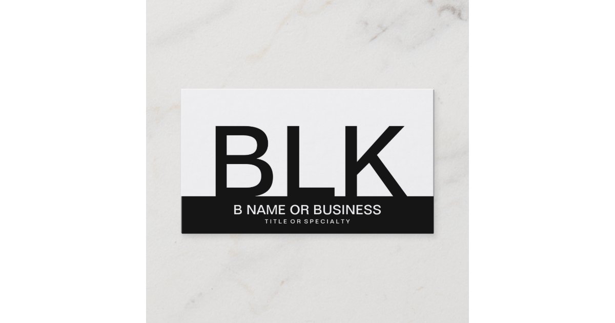 bold monograms business card | Zazzle