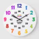Bold Numbers Learn to Tell Time Classroom Wall Large Clock | Zazzle