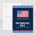 Bold Patriotic American Flag Memorial Day Postcard | Zazzle