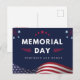 Bold Patriotic Memorial Day with Fireworks Postcard | Zazzle