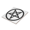 Bold Pentagram Ceramic Tile | Zazzle
