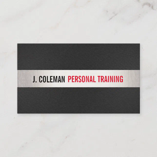 Bold Personal Trainer Fitness Gym Business Card | Zazzle