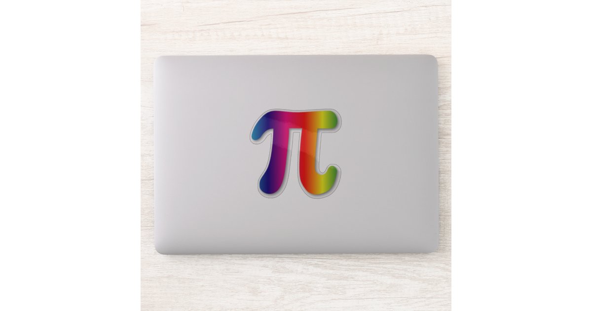 Bold Pi Symbol Sticker | Zazzle
