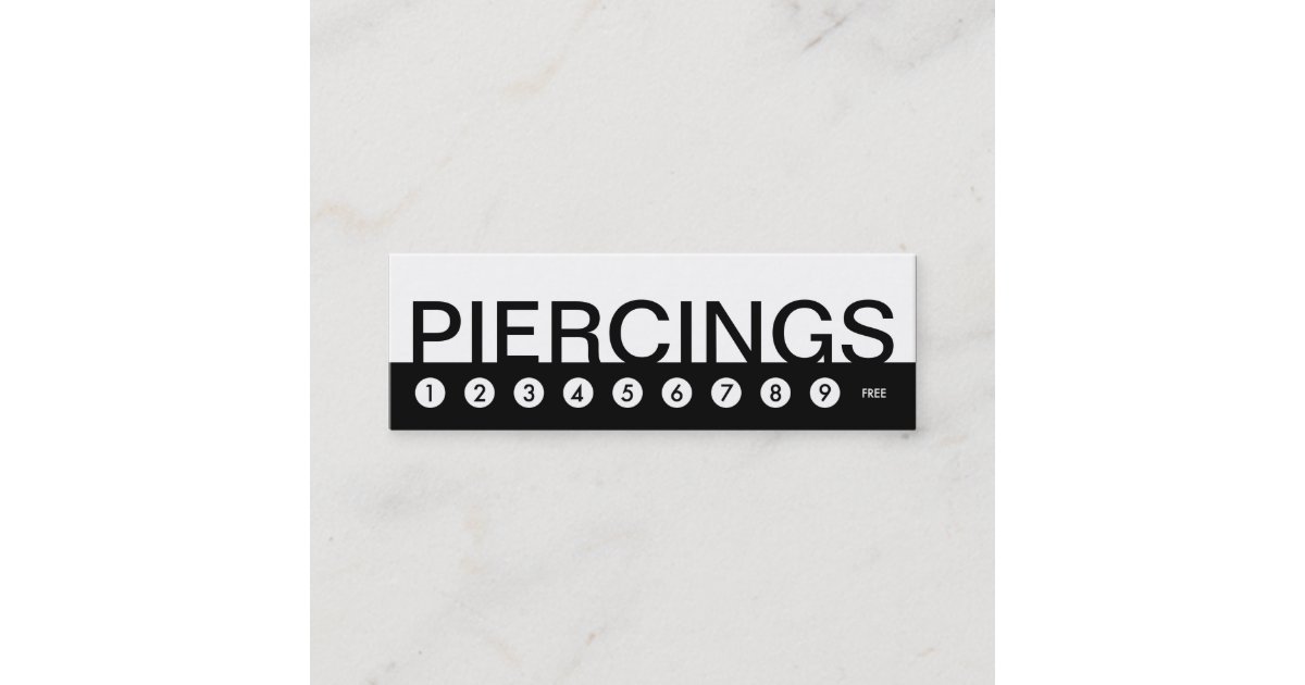 bold PIERCINGS customer loyalty | Zazzle