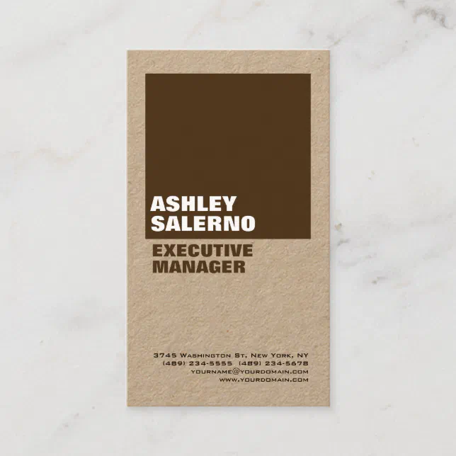 Bold Plain Professional Minimalist Custom Modern Business Card | Zazzle