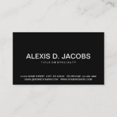 bold POET (color customizable) Business Card | Zazzle