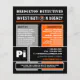 Bold Private Eye, Private Detective Investigator Flyer | Zazzle