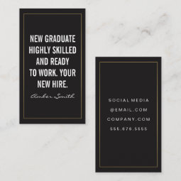 Bold Quote Business Card | Zazzle