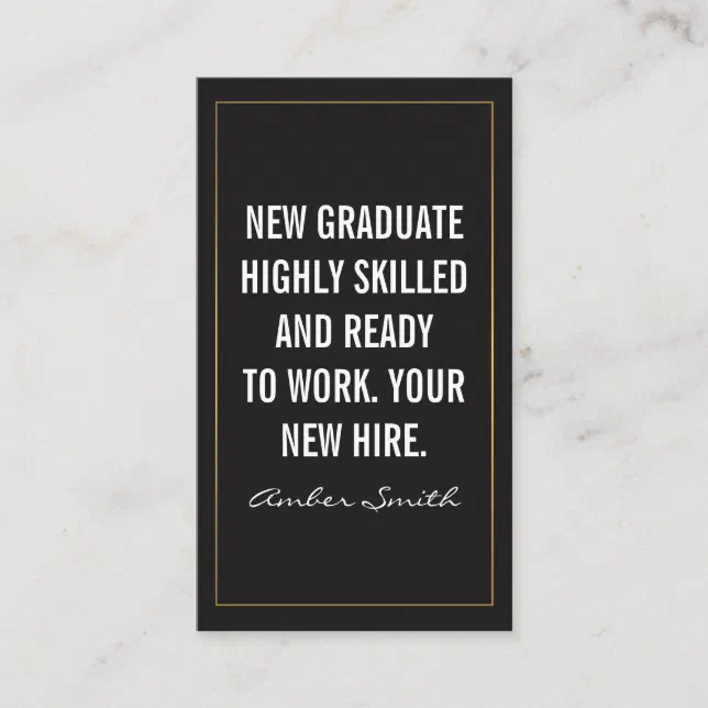 Bold Quote Business Card | Zazzle