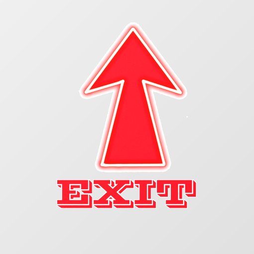 Bold Red Arrow Custom Floor Decals | Zazzle