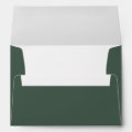 Bold Retro Green Forest Trees Mountain Wedding Envelope | Zazzle