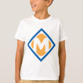 Bold Retro Metro M Logo Urban Transit Emblem T-Shirt | Zazzle