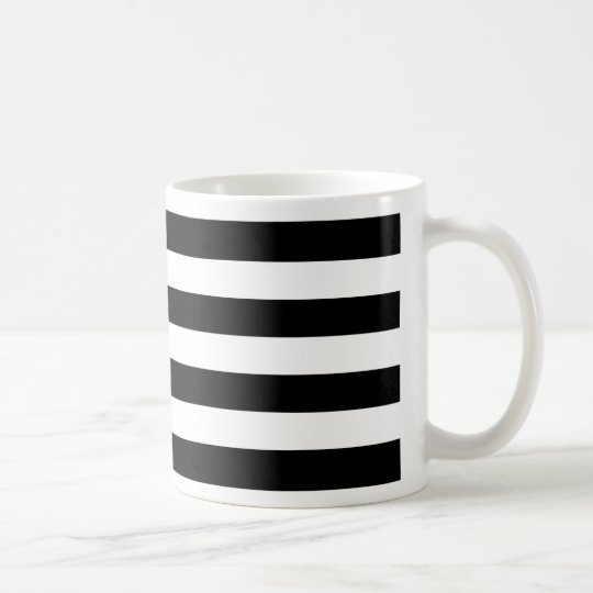 Bold Simple Black and White Stripes Coffee Mug | Zazzle.com