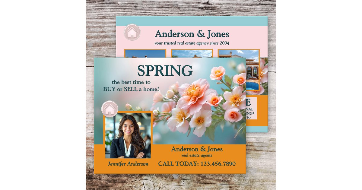 Bold Spring Photo Real Estate Postcard | Zazzle