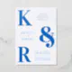 Bold Statement Monogram Wedding Letterpress Invitation | Zazzle