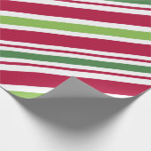 Bold Stripe Christmas Wrapping Paper | Zazzle