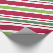 Bold Stripe Christmas Wrapping Paper | Zazzle