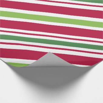 Bold Stripe Christmas Wrapping Paper | Zazzle