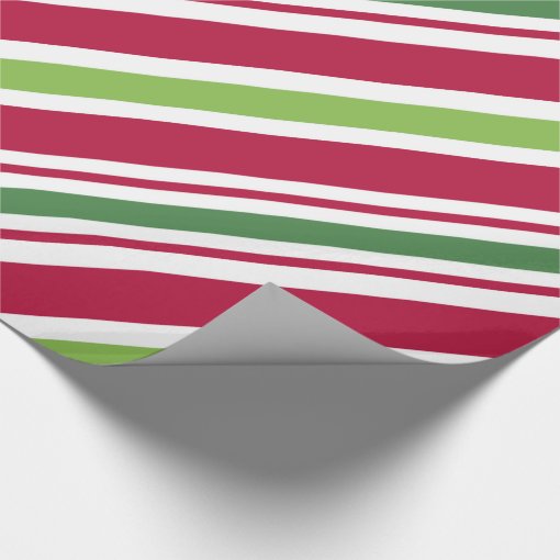 Bold Stripe Christmas Wrapping Paper | Zazzle