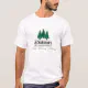 Bold Tree Service Logo Green/White T-Shirt | Zazzle