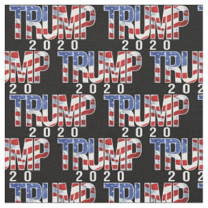 Classic Trump 2020 Pattern Fabric | Zazzle