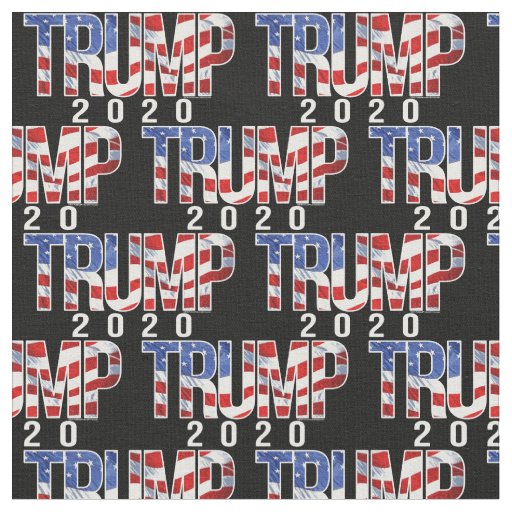 Bold Trump 2020 Pattern Fabric | Zazzle